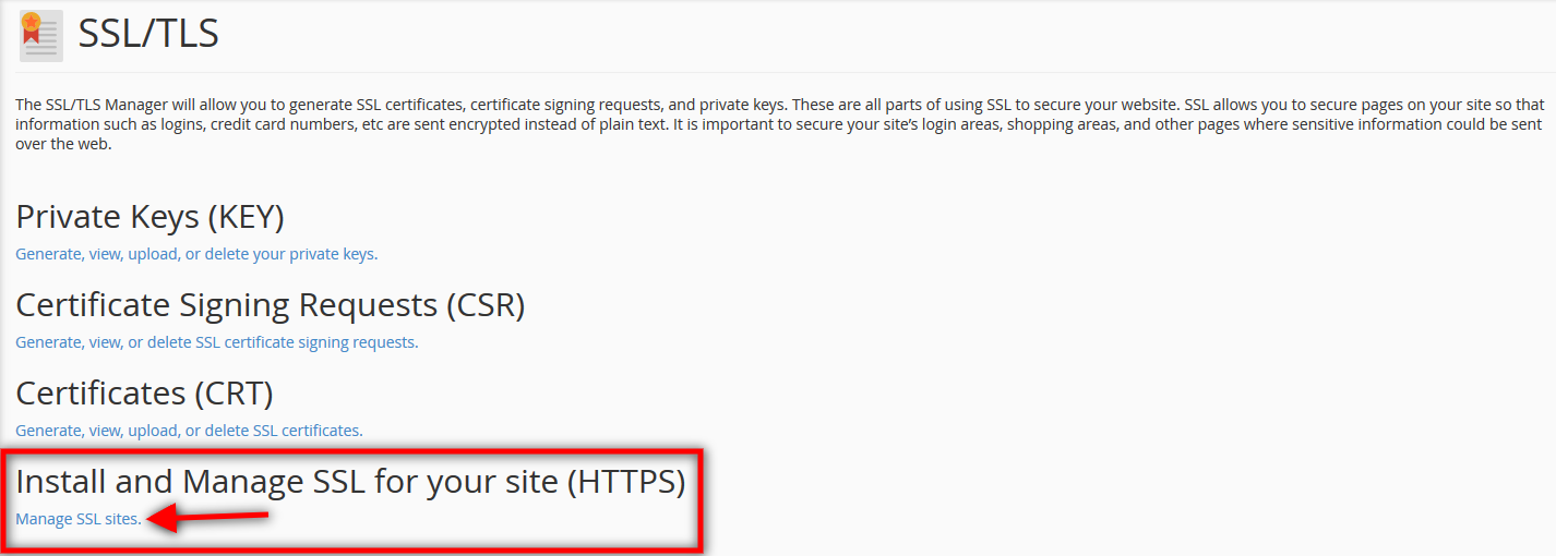 How to install an SSL Certificate in cPanel