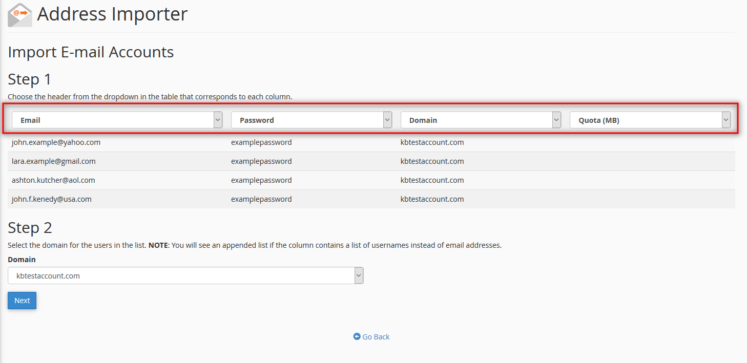 How to Use Email Address Importer in cPanel - ChemiCloud KB