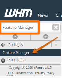 How to Manage Feature Lists in WHM