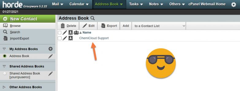 How to Import or Export Contacts in Webmail