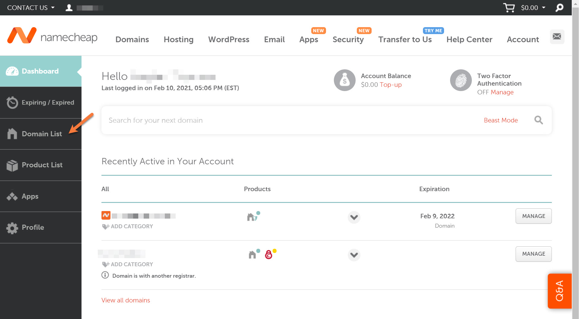 How to Change Namecheap Nameservers to Point Your Domain to ChemiCloud