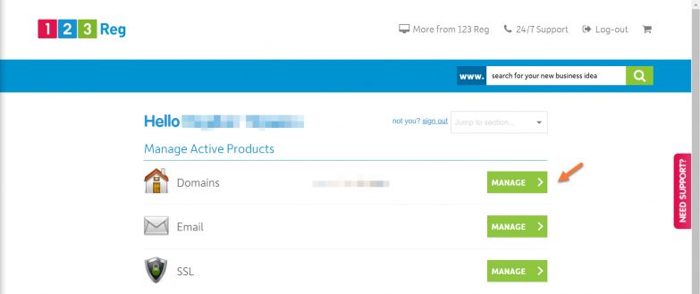 How to Quickly Change 123-reg Nameservers
