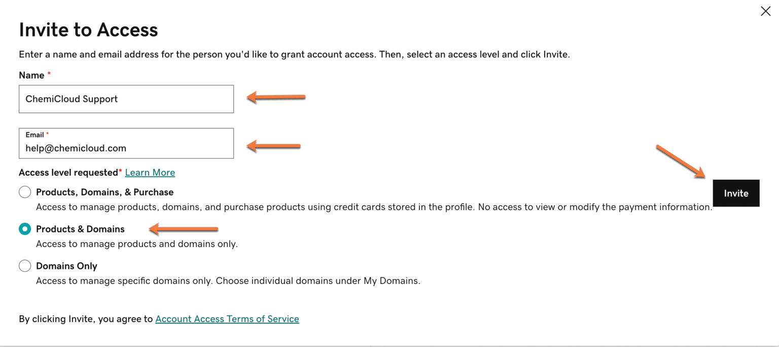 How to Delegate Access to Your GoDaddy Account
