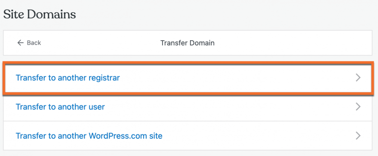How To Transfer A Domain From WordPress.com