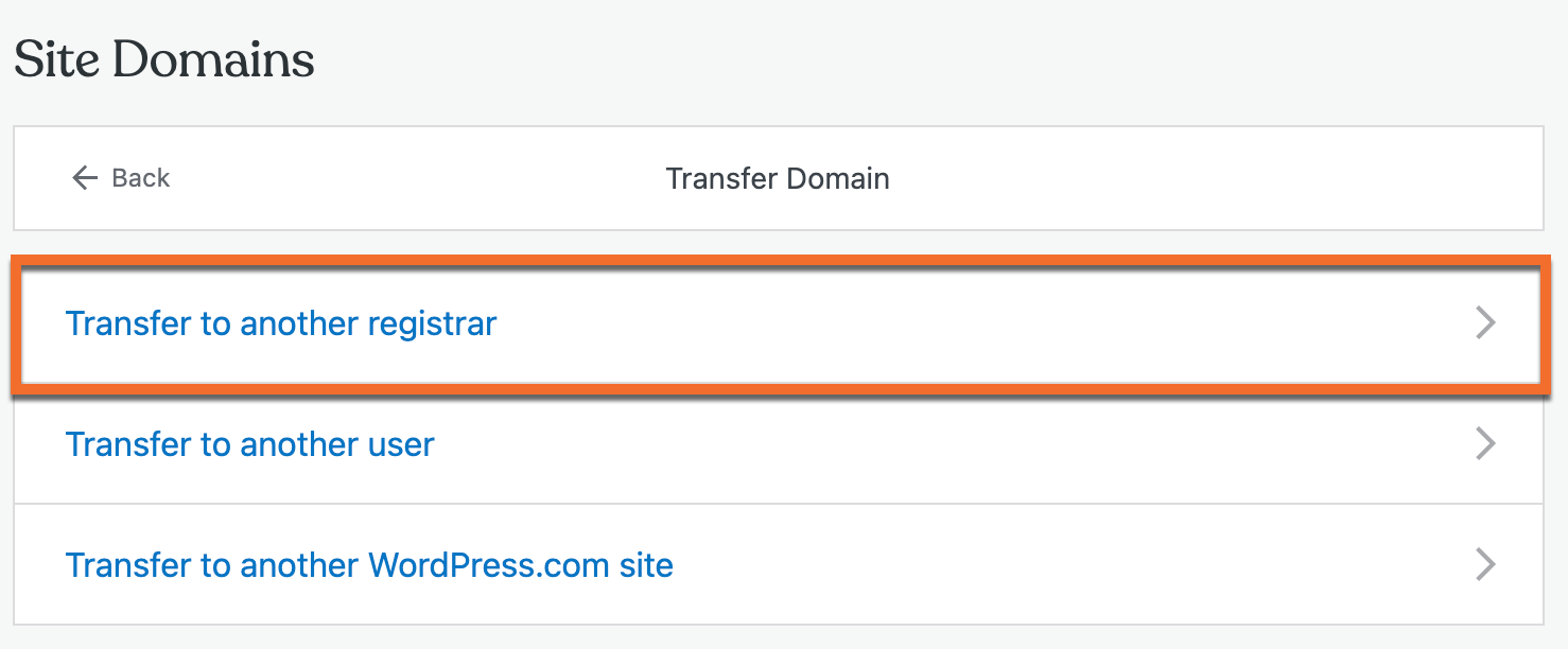 How To Transfer A Domain From WordPress.com