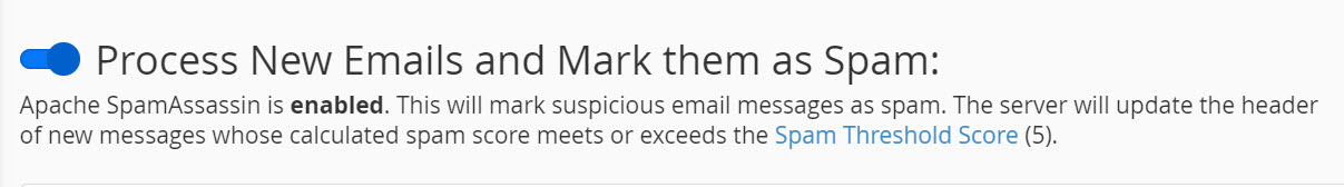 How to Enable and Configure the Spam Filters in cPanel