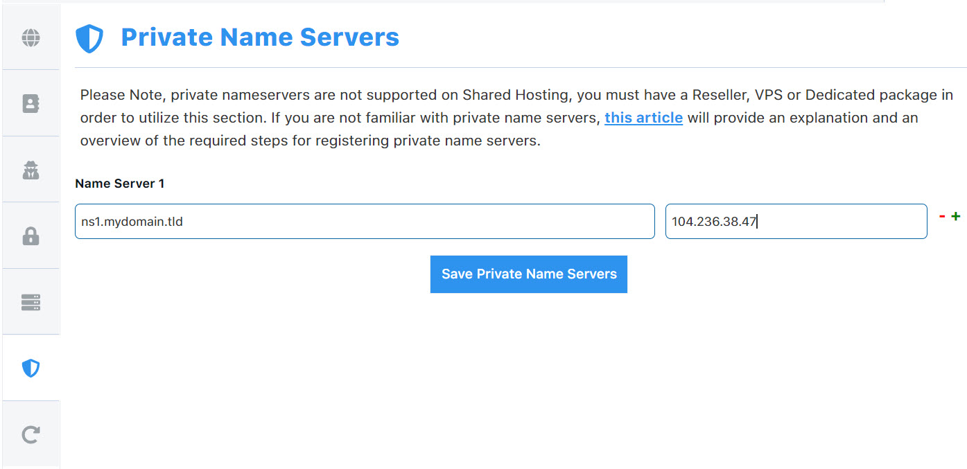 How do I Register Private Nameservers With HostGator?