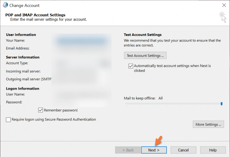 How to Update Email Account Settings in Microsoft Outlook 365