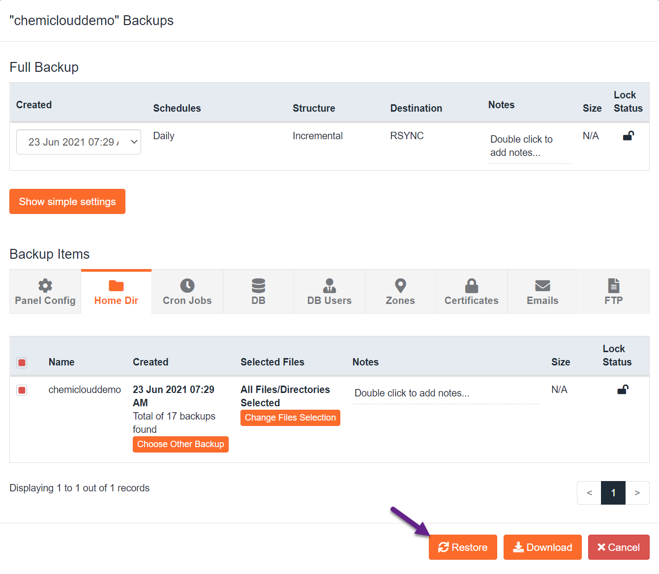How to Restore Backups Using JetBackup 5 in cPanel