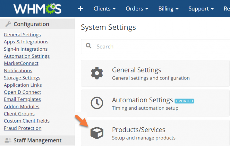 How to Create a Product in WHMCS