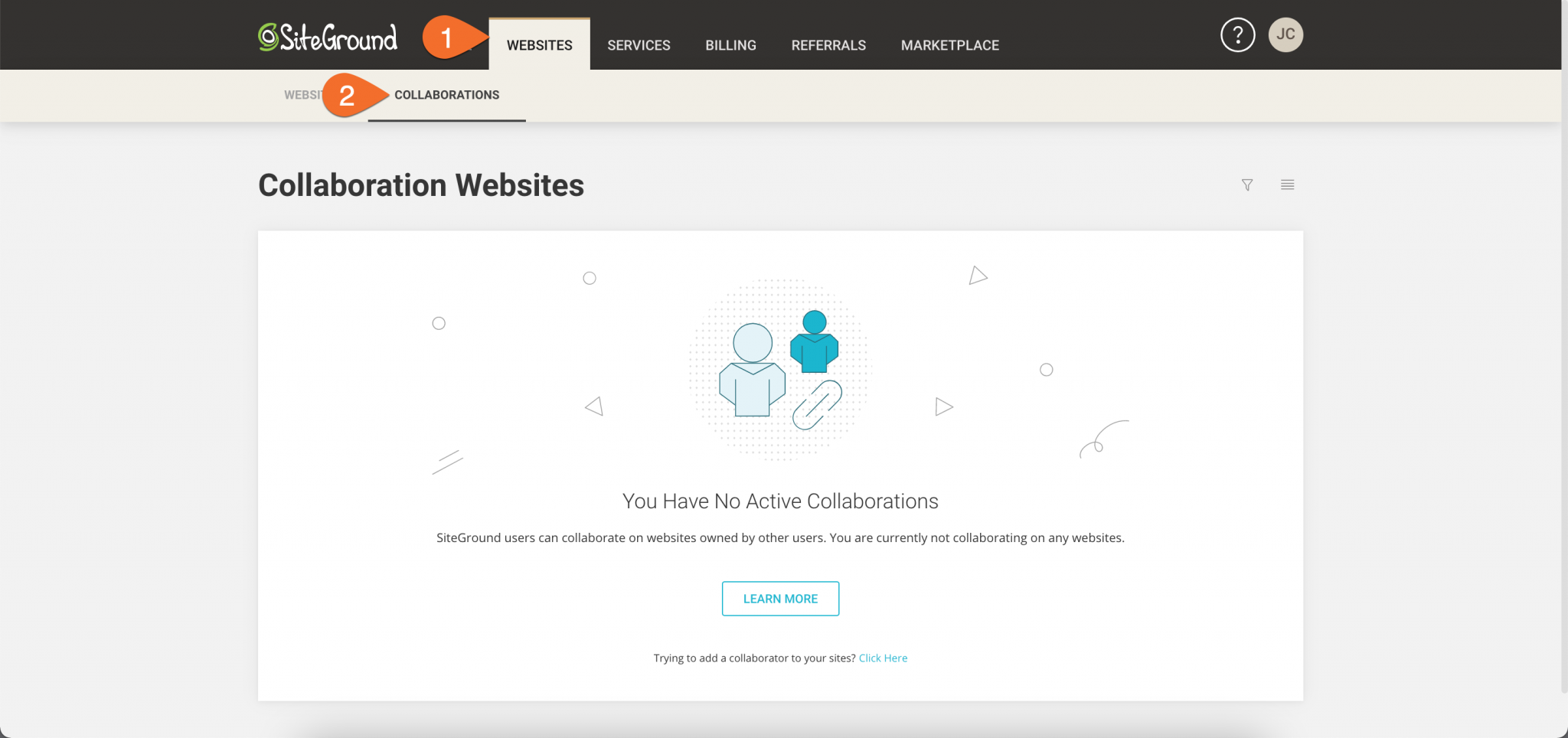 How to Add Collaborators to Your SiteGround Account