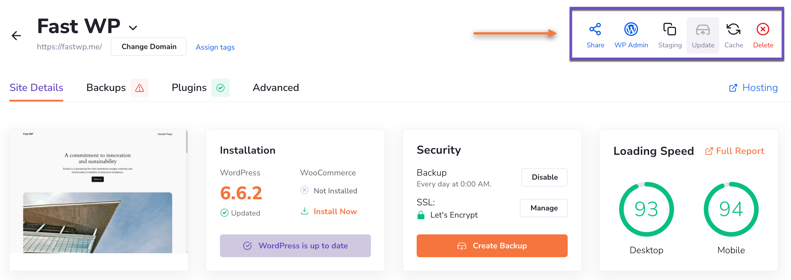 How Manage your WordPress Instance Using the WordPress Manager