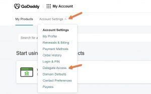 How to Delegate Access to Your GoDaddy Account