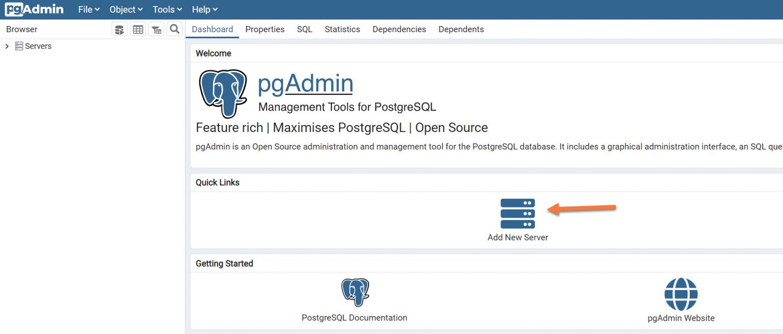 Connecting Remotely to PostgreSQL Database Using pgAdmin